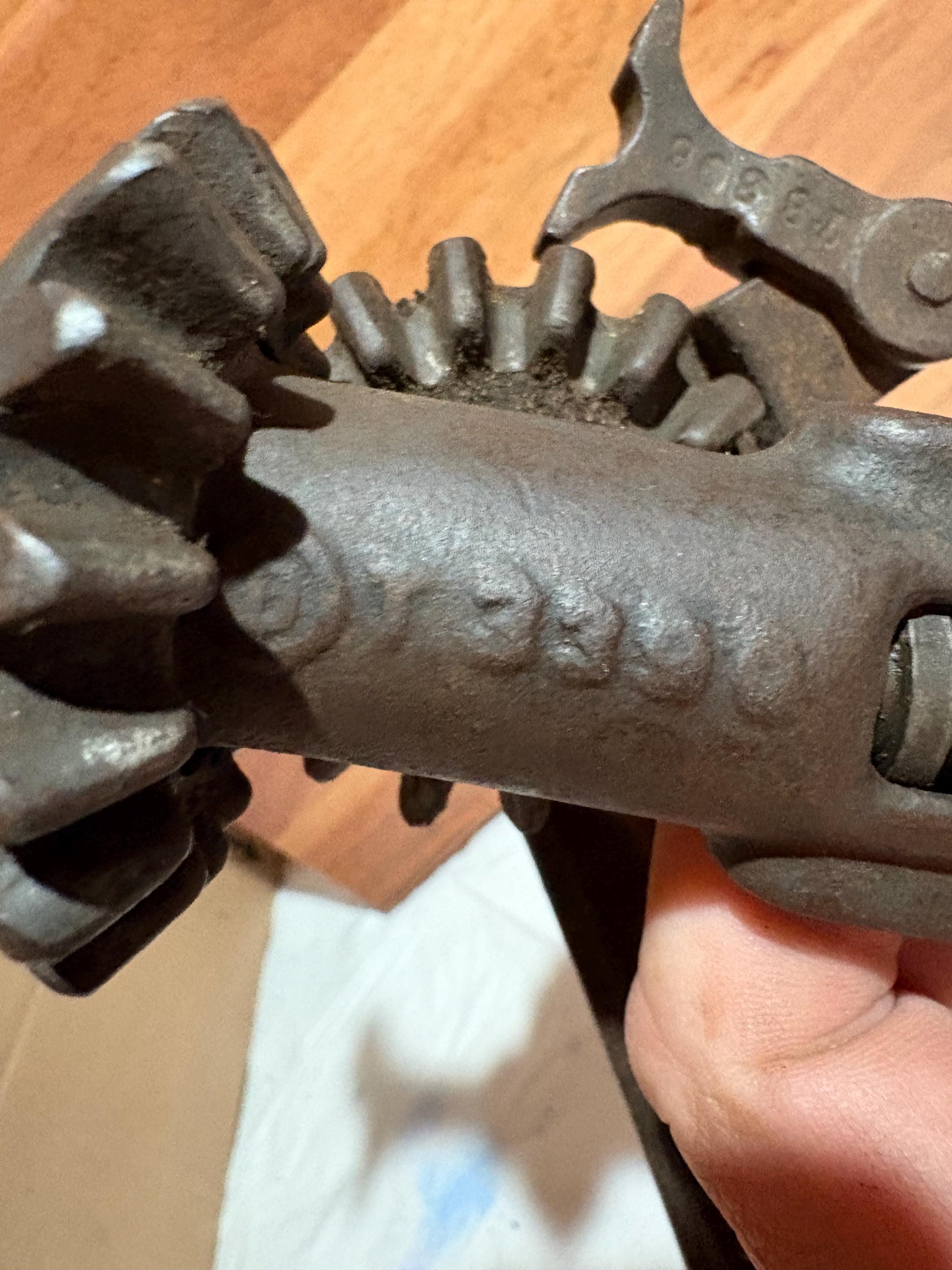 Antique Cast Iron Screw Jack: Walker Style Model T Tool, Garage Decor ...