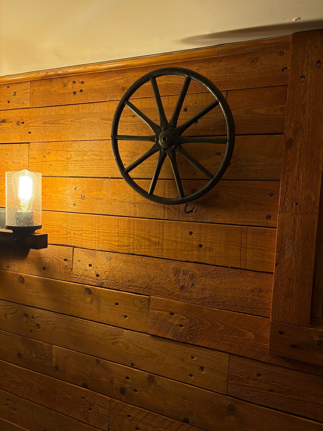 Vintage Metal Spoked Wheels (set of 2) | Western Rustic Wall Decor - Etsy