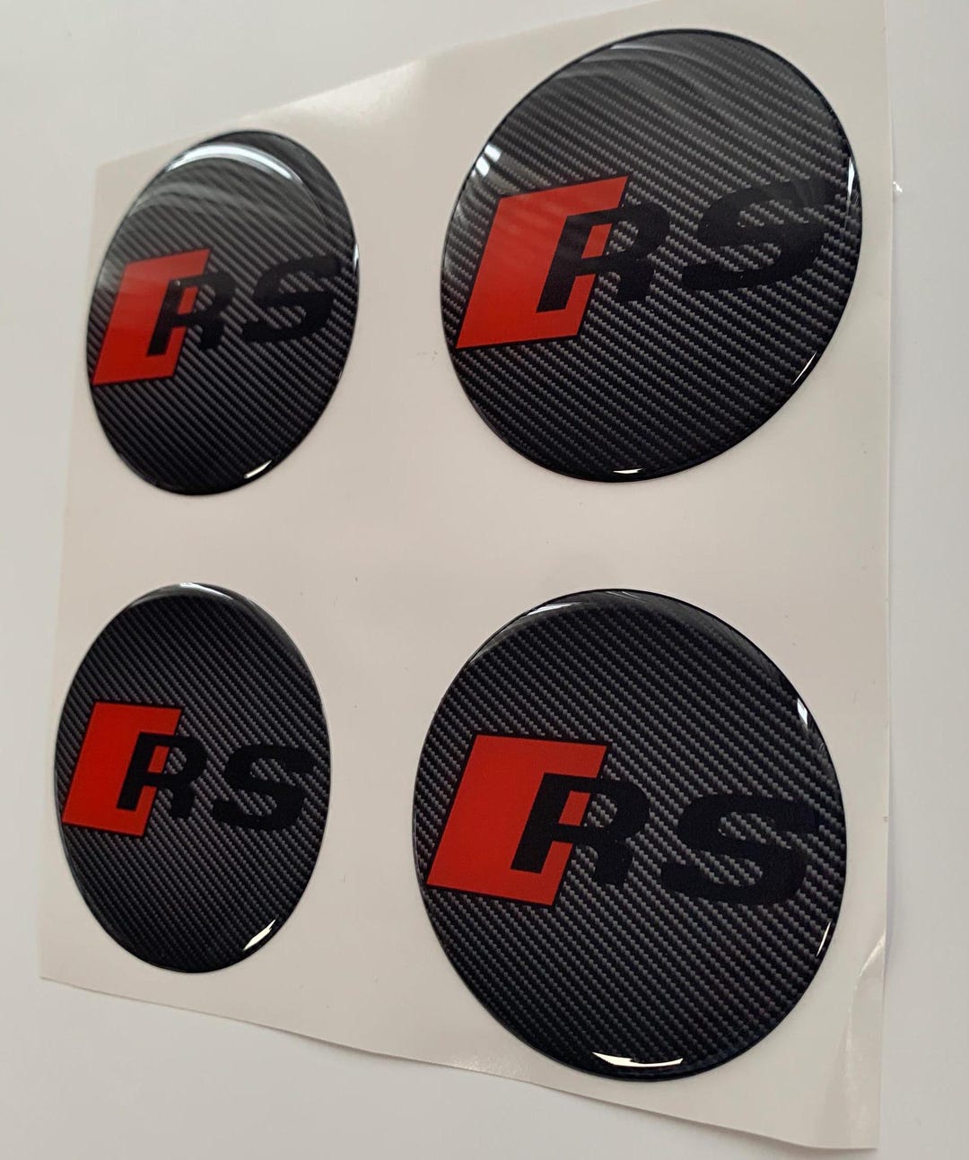 Set of 4 Epoxy Resin Stickers for Center Caps on RS Car Rims || All ...