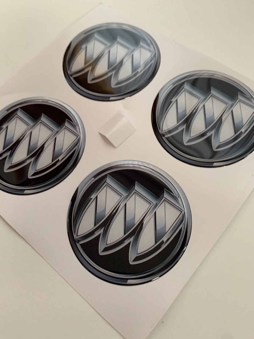 Buick Wheel Hub Stickers – 4-pack Rim Center Cap Logo Decals /// All ...