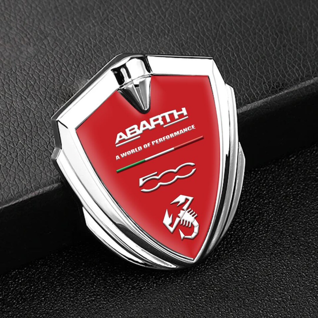 Metal Shield Sticker for Car Tuning Abarth Logo / Interior-exterior ...