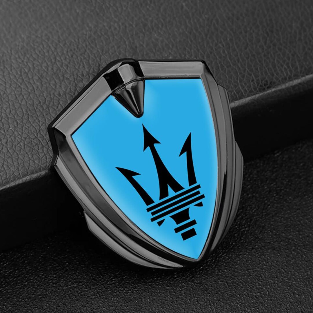Metal Shield Sticker for Car Tuning Maserati Logo / Interior-exterior ...