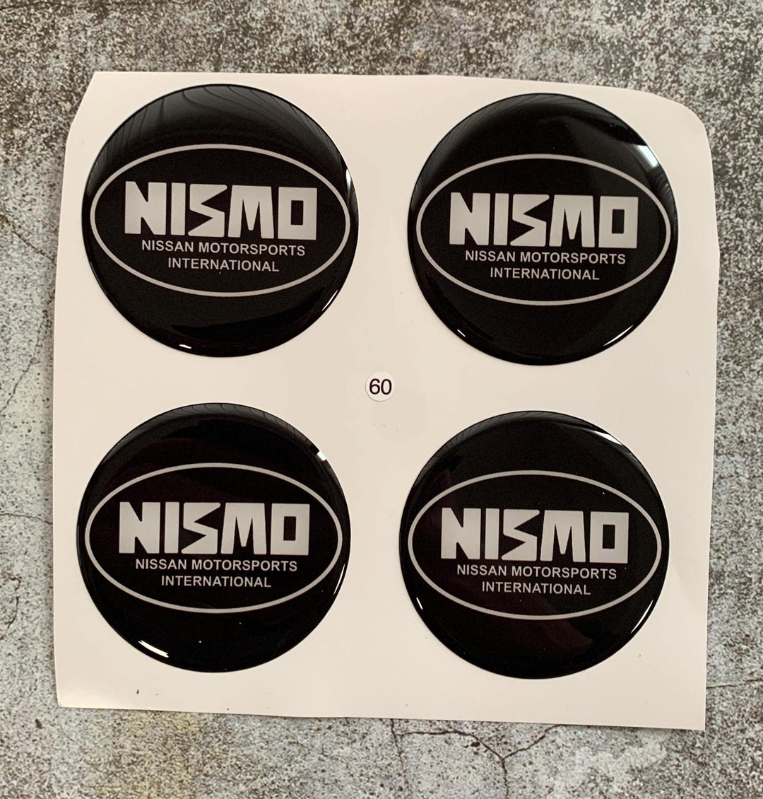 Set of 4 Epoxy Resin Stickers for Center Caps on Nismo Car Rims || All ...