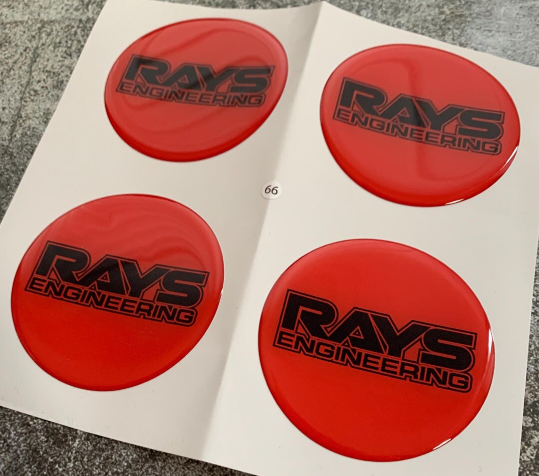 Set of 4 Epoxy Resin Stickers for Center Caps on Rays Car Rims || All ...