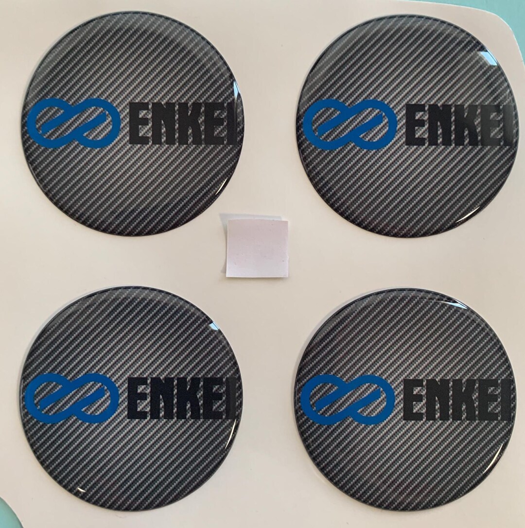 Set of 4 Epoxy Resin Stickers for Center Caps on Enkei Car Rims || All ...