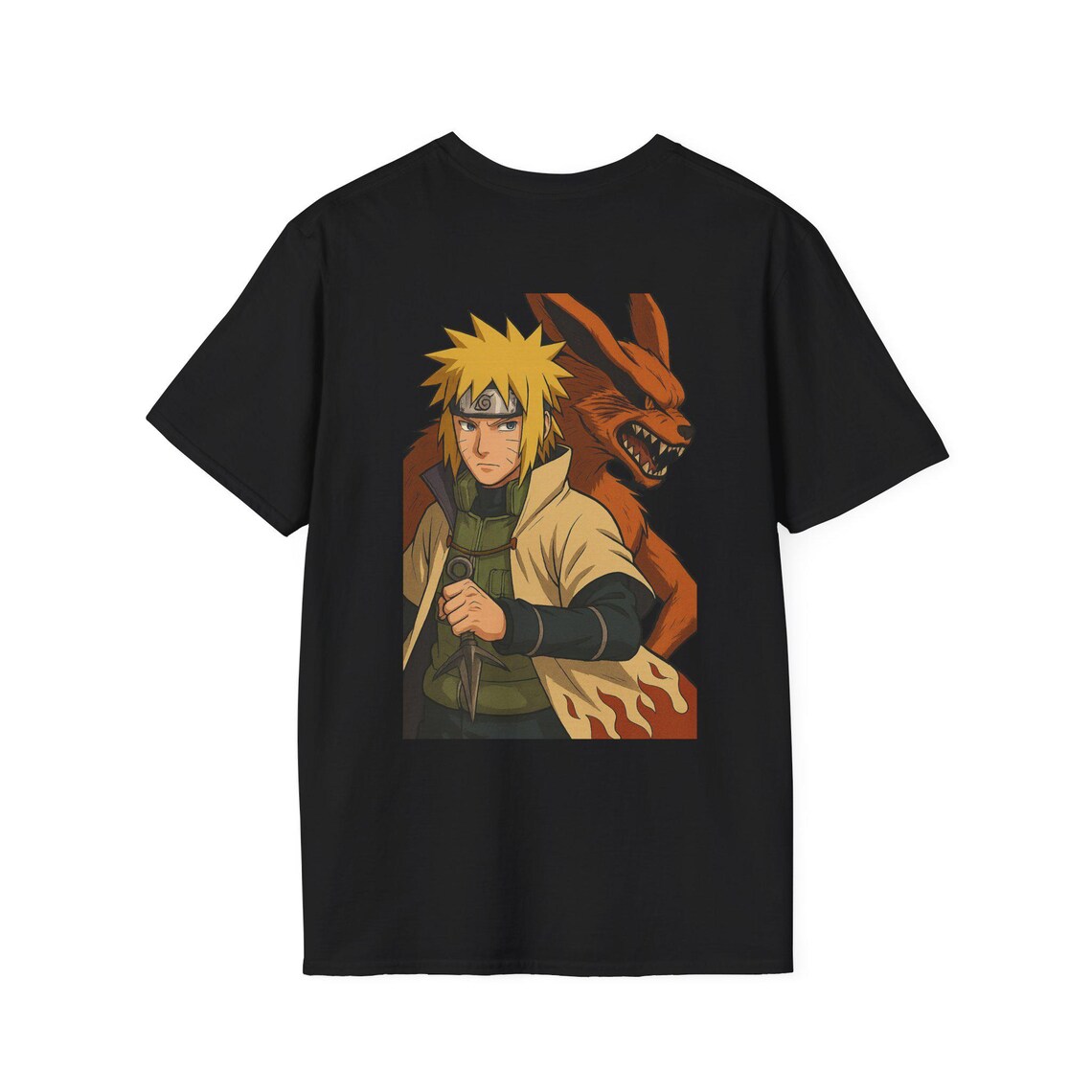 Anime Minato & Kurama Unisex Softstyle T-shirt, Naruto Fan Gift, Manga ...