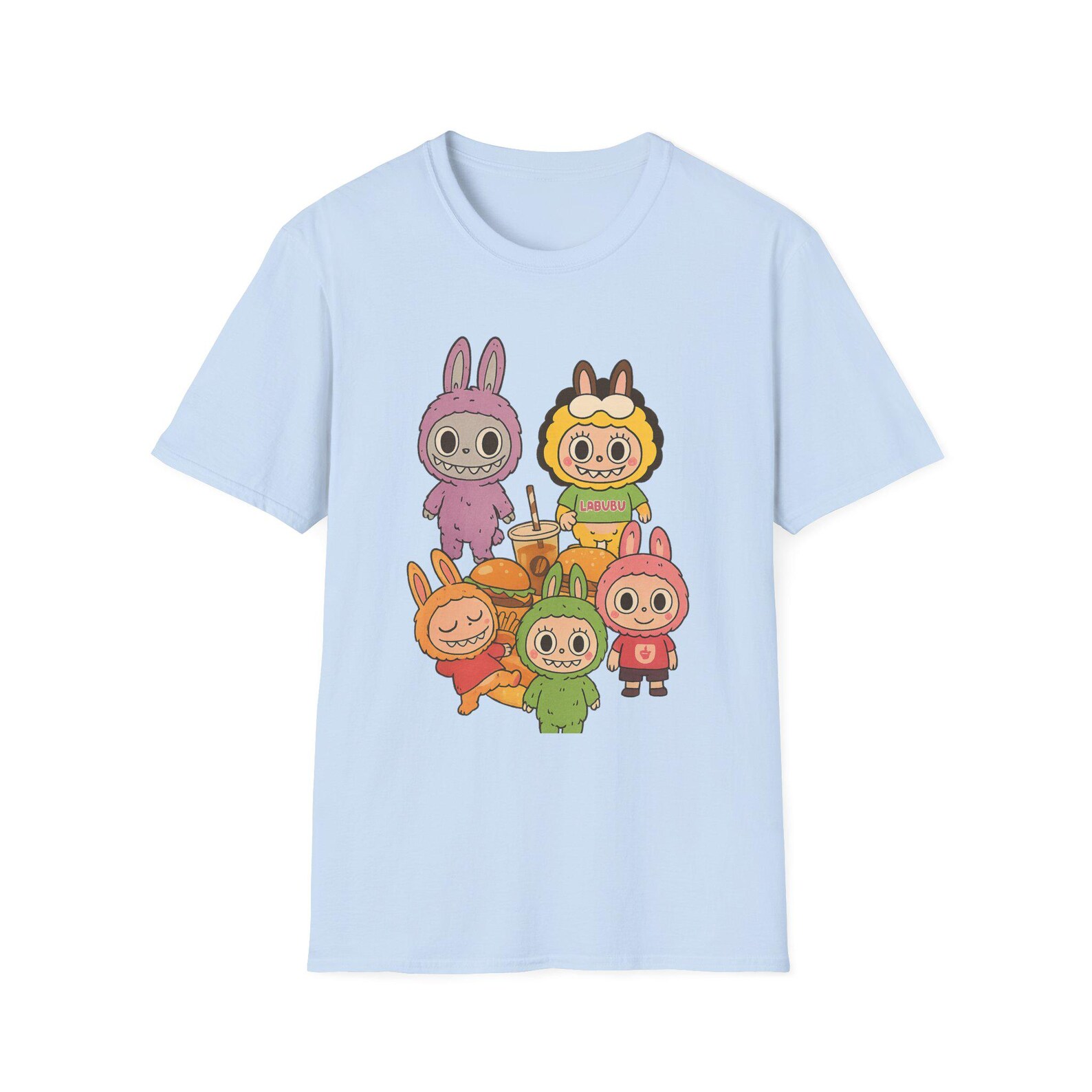 Labubu Graphic Tee - Adorable Rabbit Onesie Characters, Gift for Fans ...