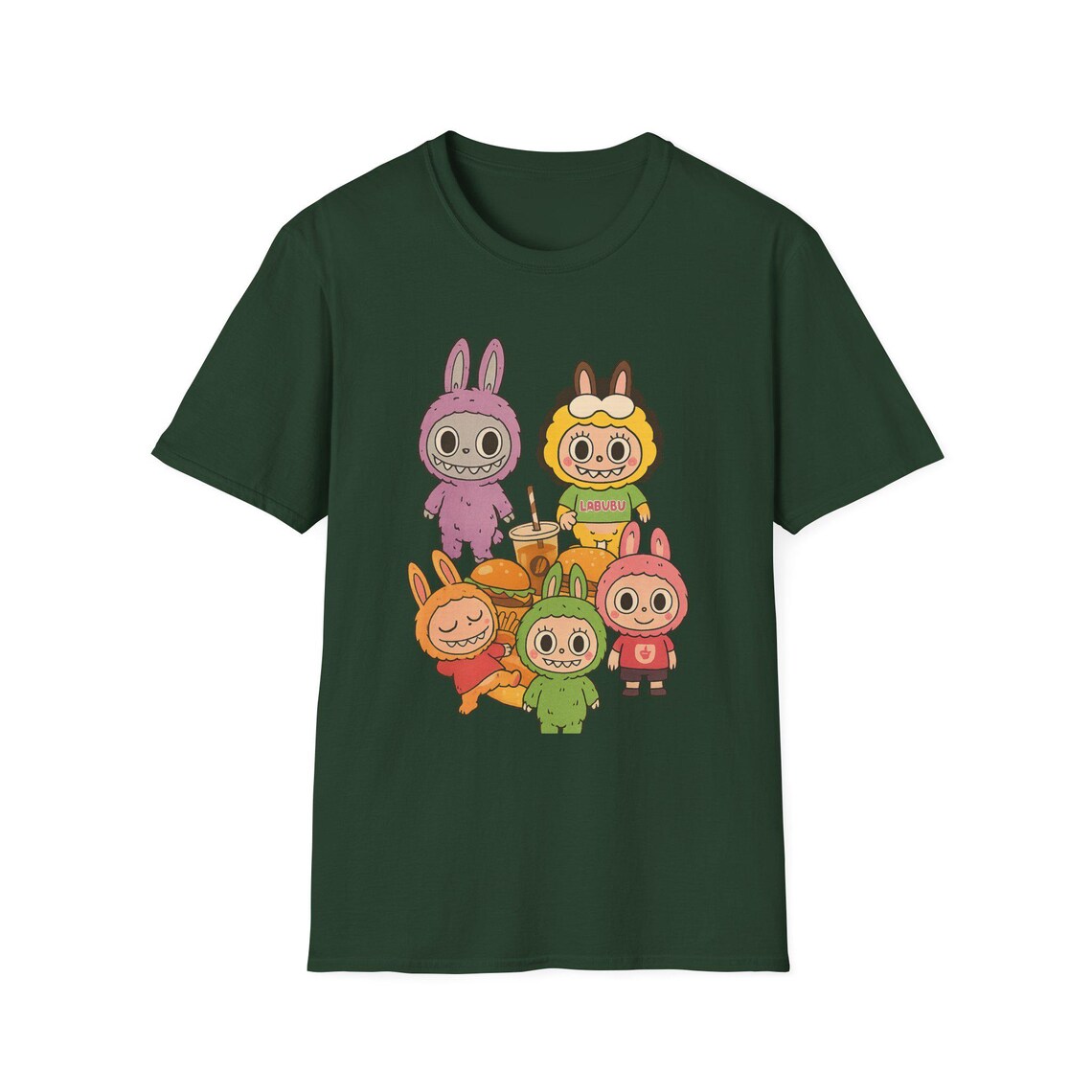 Labubu Graphic Tee - Adorable Rabbit Onesie Characters, Gift for Fans ...