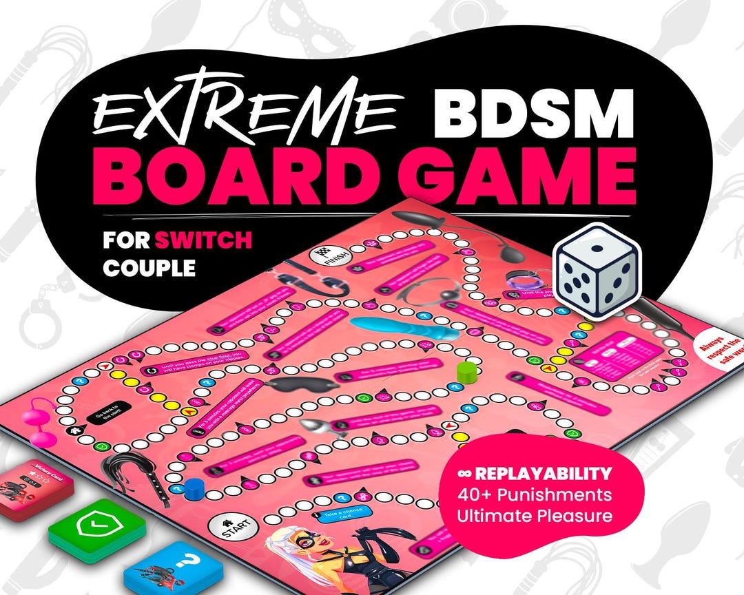 Kinky BDSM Board Game for Switch Couples 18+ I 100% BDSM Challenges – No Vanilla, Just Pure Kink ...