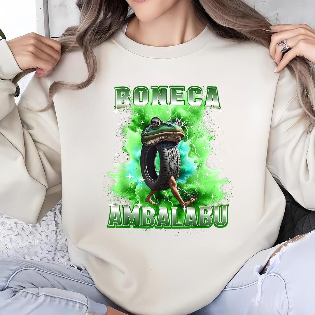 Boneca Ambalabu Funny Italian Brainrot Meme Frog With Feet Shirt PNG ...