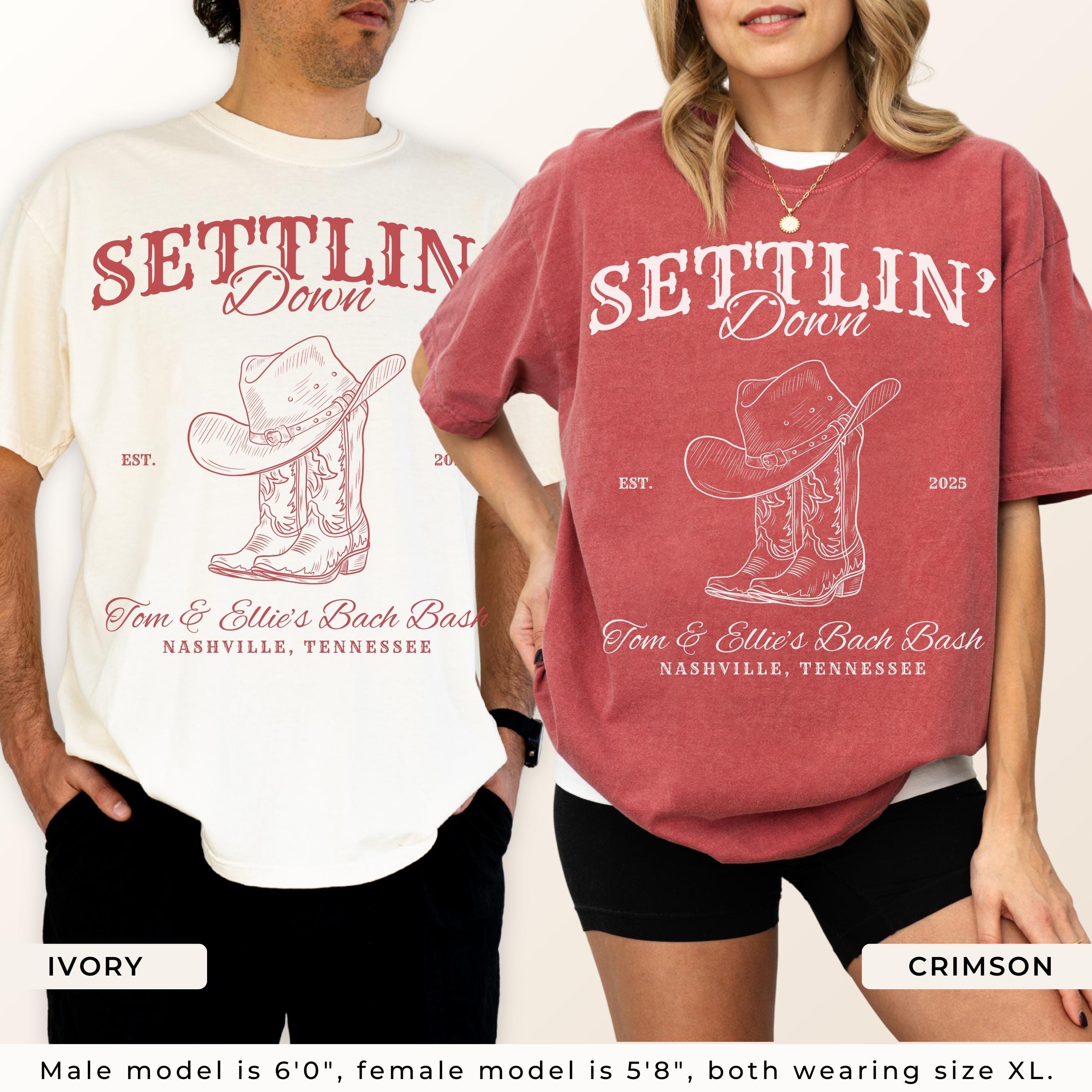 Custom Bachelor and Bachelorette Party Shirt, Western Joint Bach Trip ...