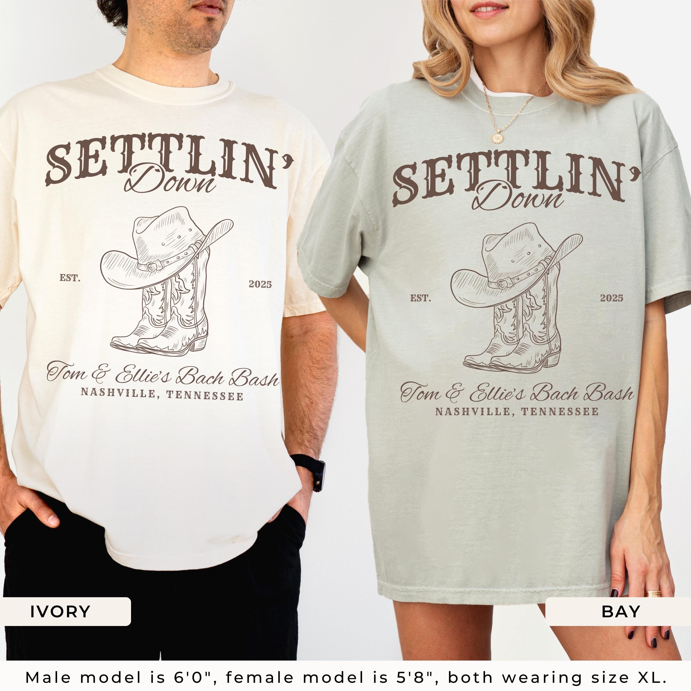 Custom Bachelor and Bachelorette Party Shirt, Western Joint Bach Trip ...