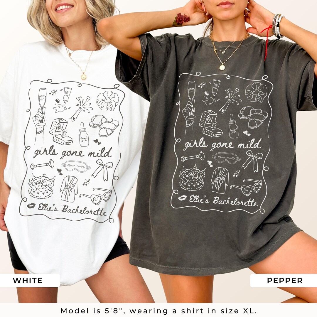 Girls Gone Mild Shirt, Comfort Colors® Bachelorette Spa Party Tshirt ...
