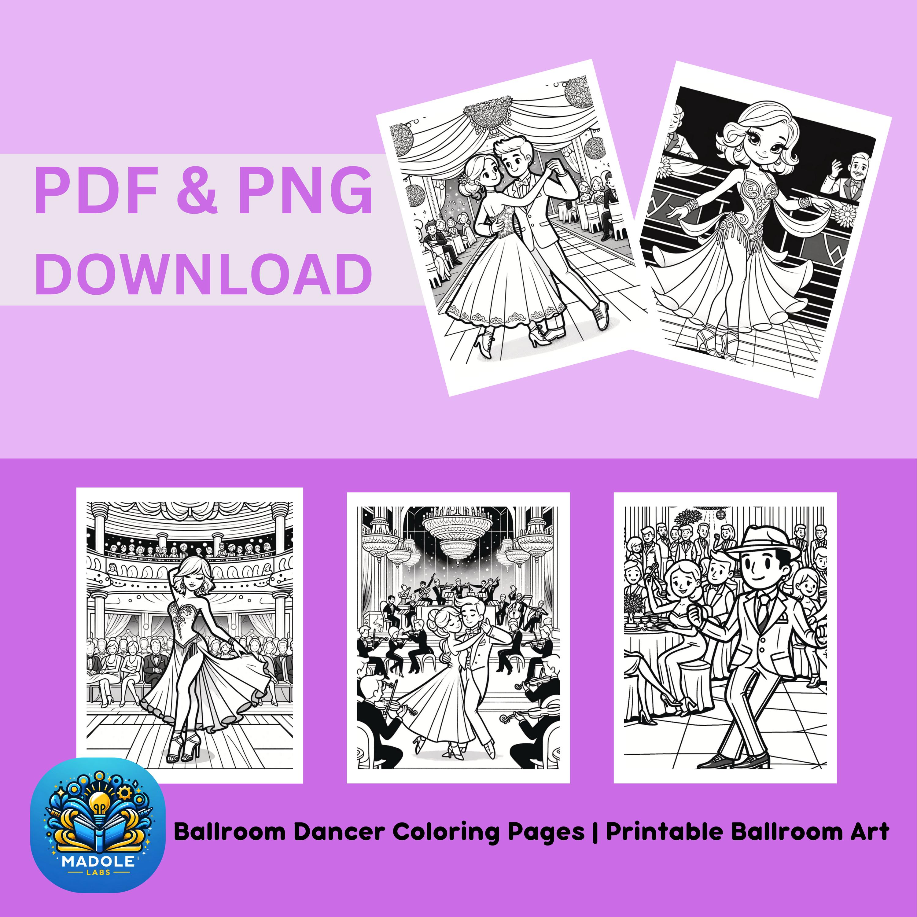 Ballroom Dancing Coloring Pages