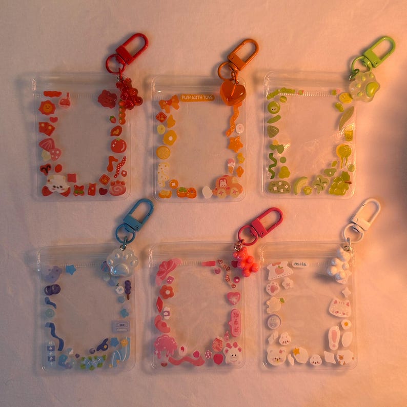 Small Figurine Clear Pouch Carry Case Display Keychain ~ LPS NOT ...