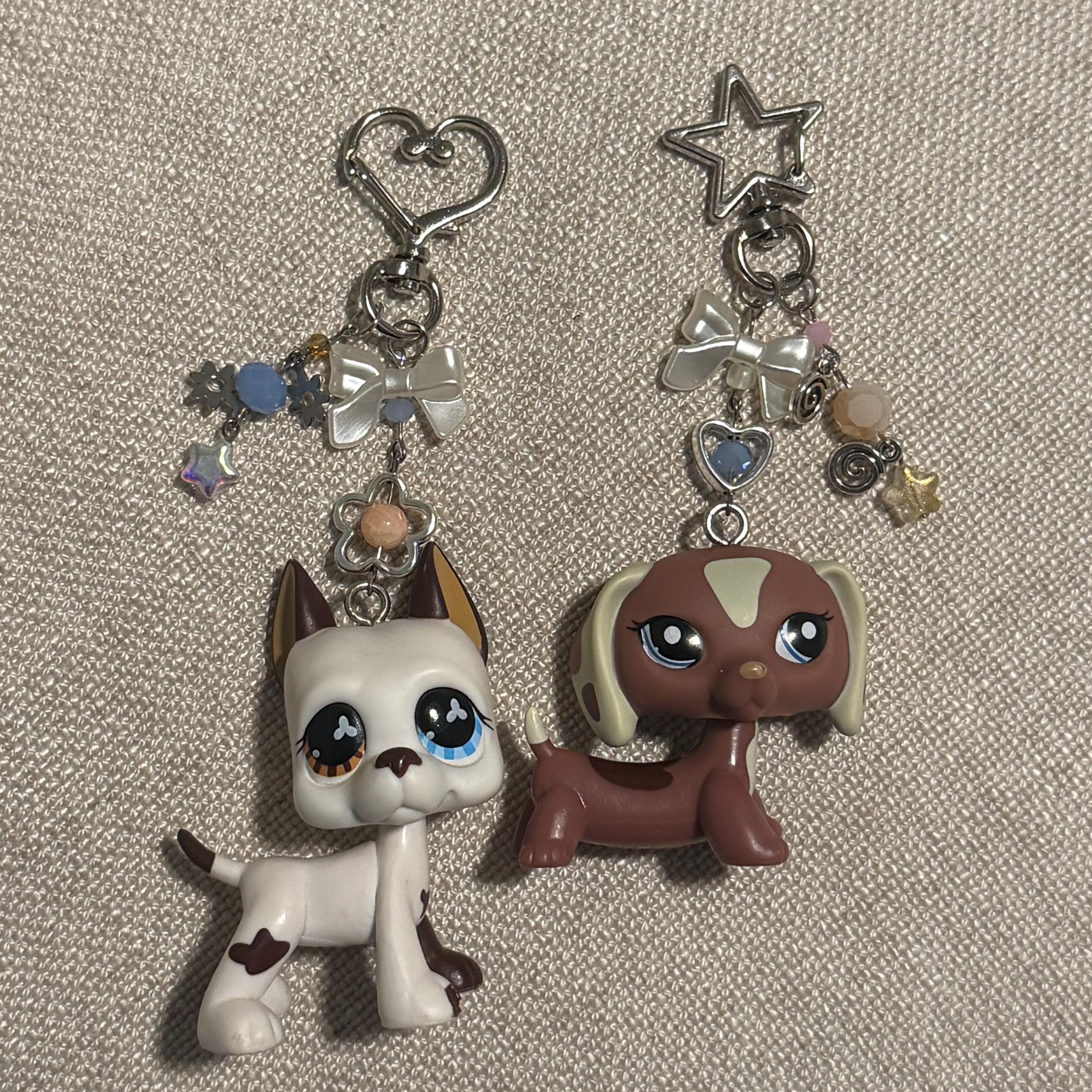 Littlest Pet Shop Beaded Star Heart Keychain Accessory Main 5 LPS - Etsy