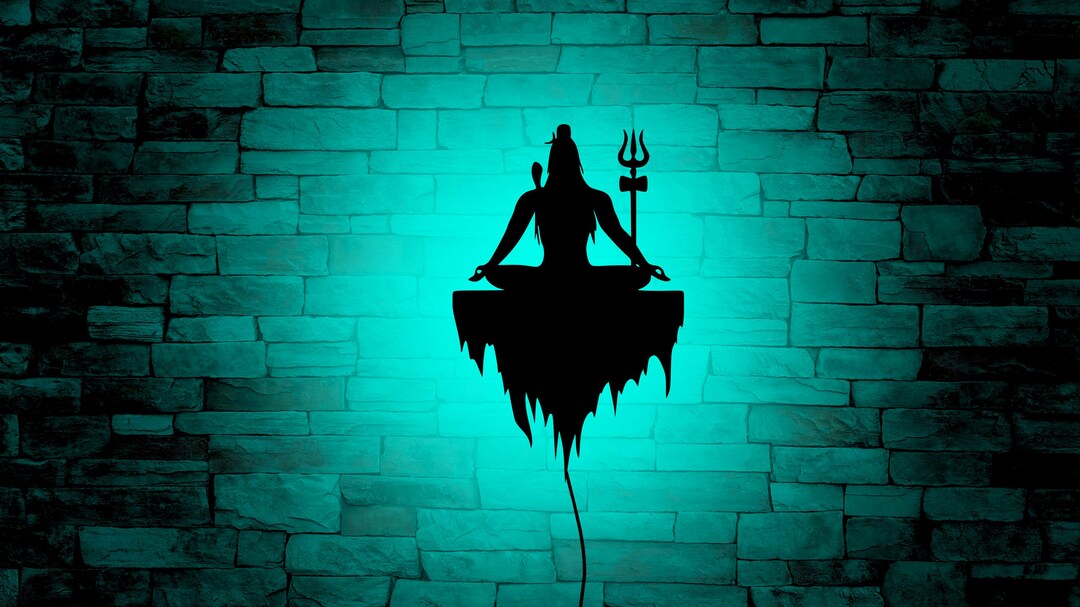 Lord Shiva Led Wall Decor: Spiritual Indian Wall Art - Etsy