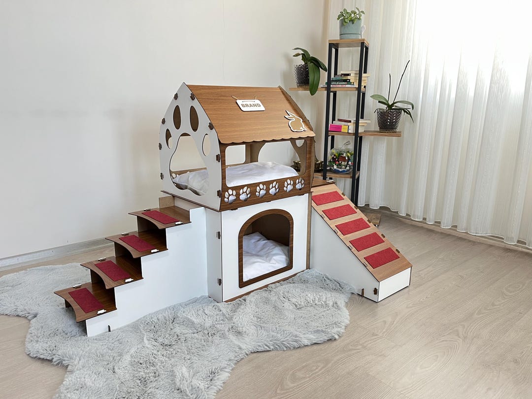 Custom Pet House | Wooden Rabbit, Cat & Dog House | Personalized Pet ...
