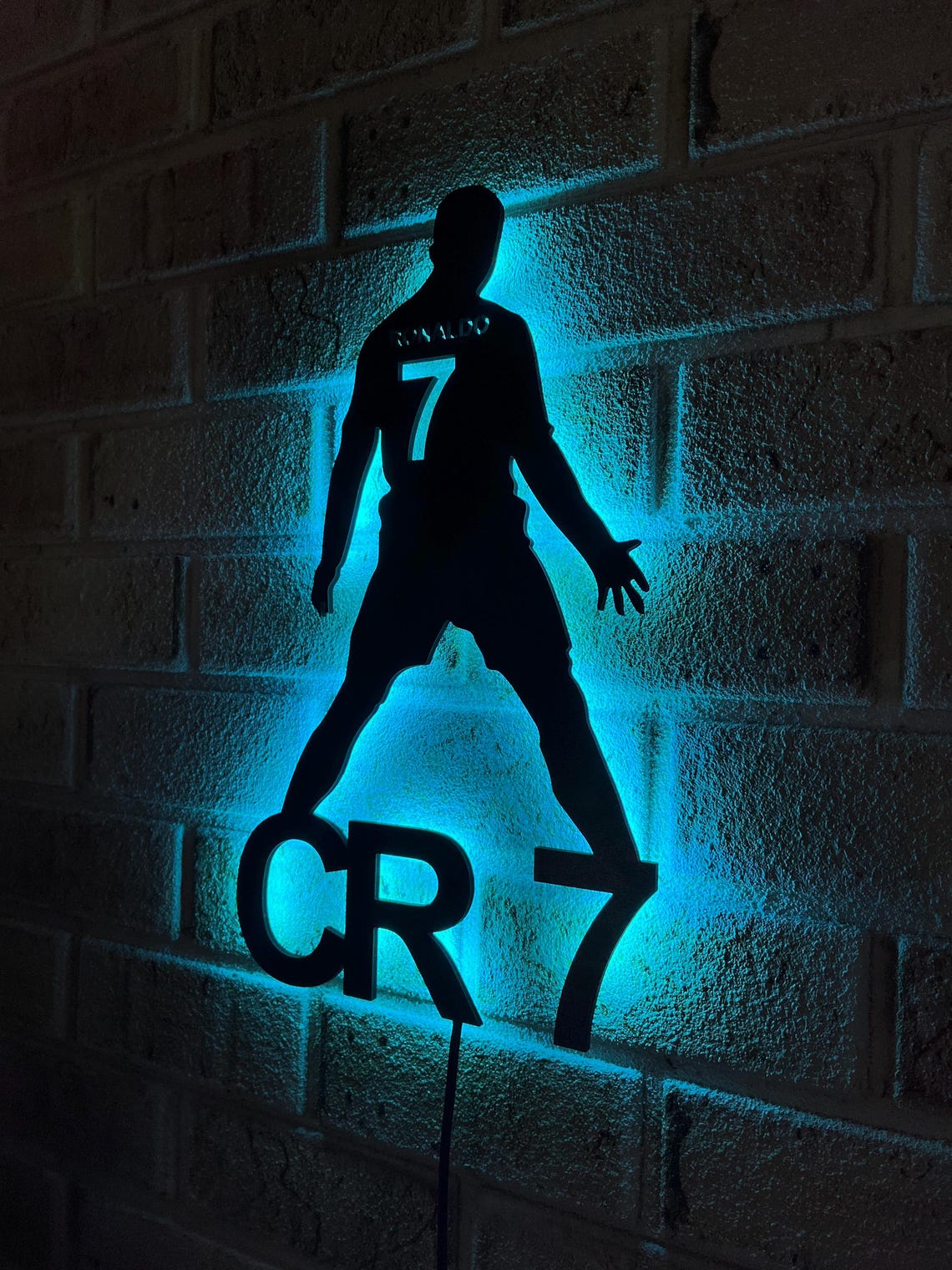 Cristiano Ronaldo LED Wall Decor | CR7 Siu Celebration, Custom Soccer ...