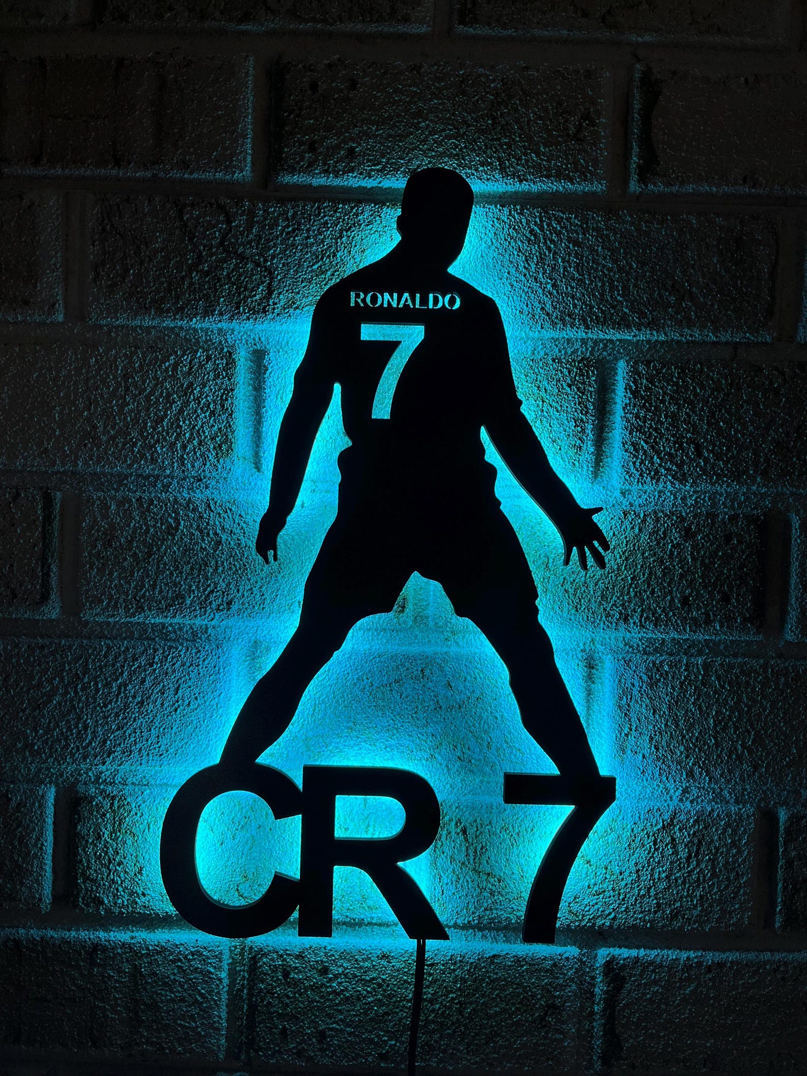 Cristiano Ronaldo LED Wall Decor | CR7 Siu Celebration, Custom Soccer ...