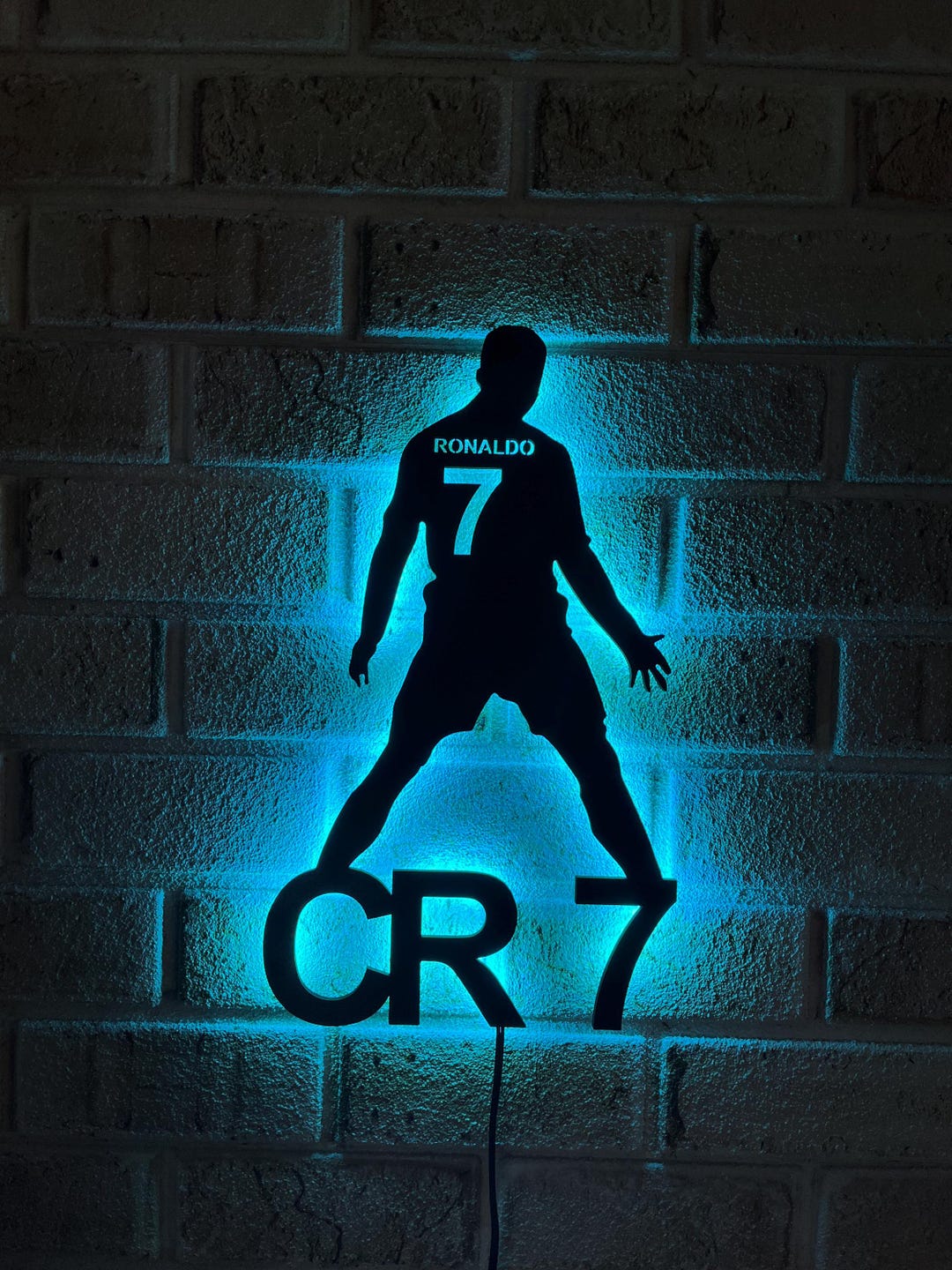 Cristiano Ronaldo LED Wall Decor | CR7 Siu Celebration, Custom Soccer ...