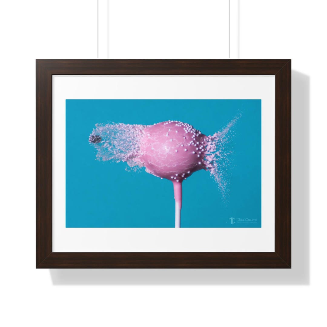 Exploding Cake Pop Framed Horizontal Poster Wall Art for Home Décor - Etsy