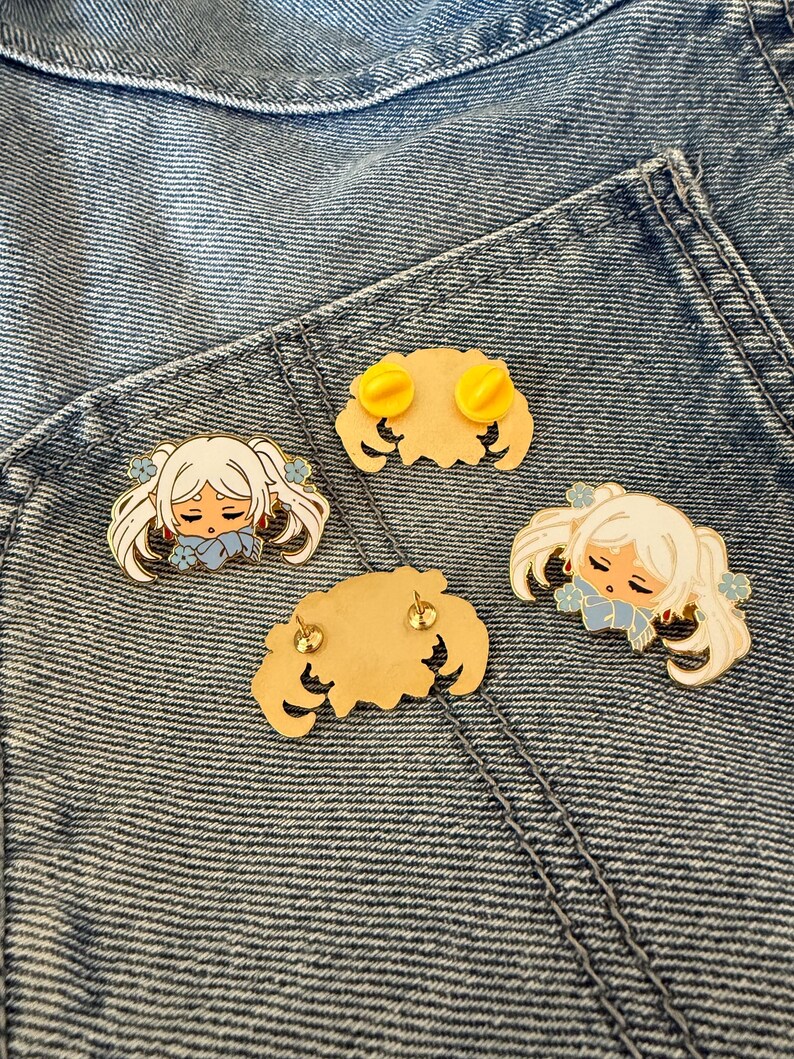 Frieren Enamel Pin: Gold Plated Anime Pin - Beyond Journeys End - Etsy