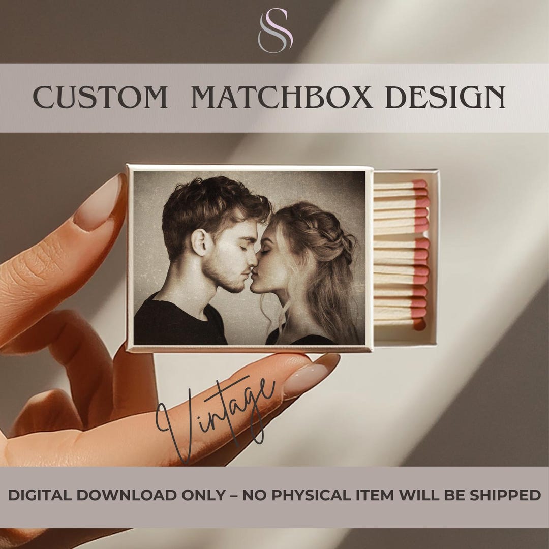 Custom Matchbox Design, Matchbox Template, Personalized Matches for ...