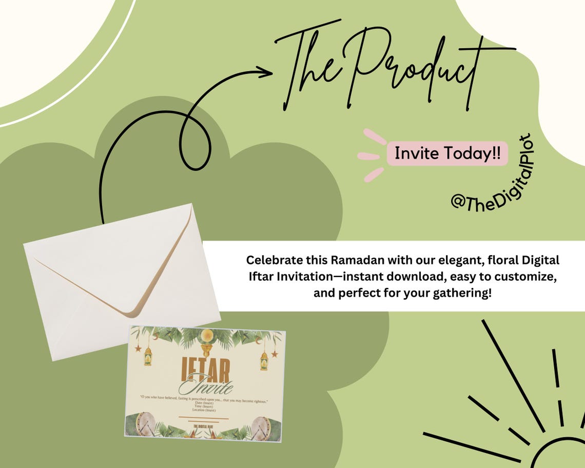 Iftar Party E-invite | Instant Download | Printable - Etsy UK