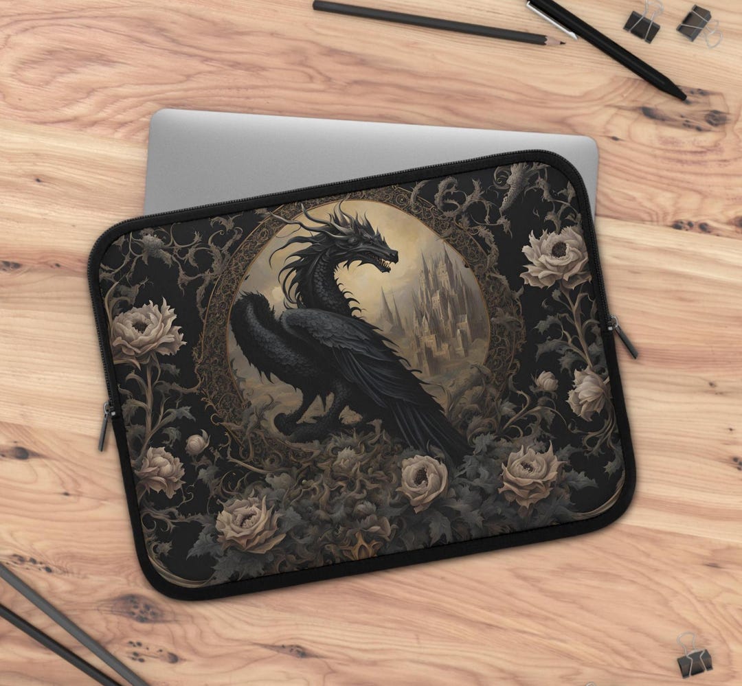Medieval Dragon Laptop Sleeve for Her - Add Magic to Your Workstation ...