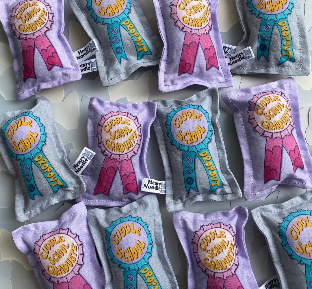 Cuddle School Graduate or Dropout Awards Organic Catnip Silvervine Toy ...