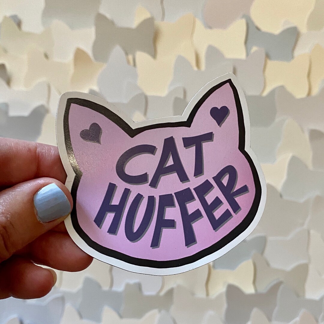 Cat Huffer Stickers - Etsy