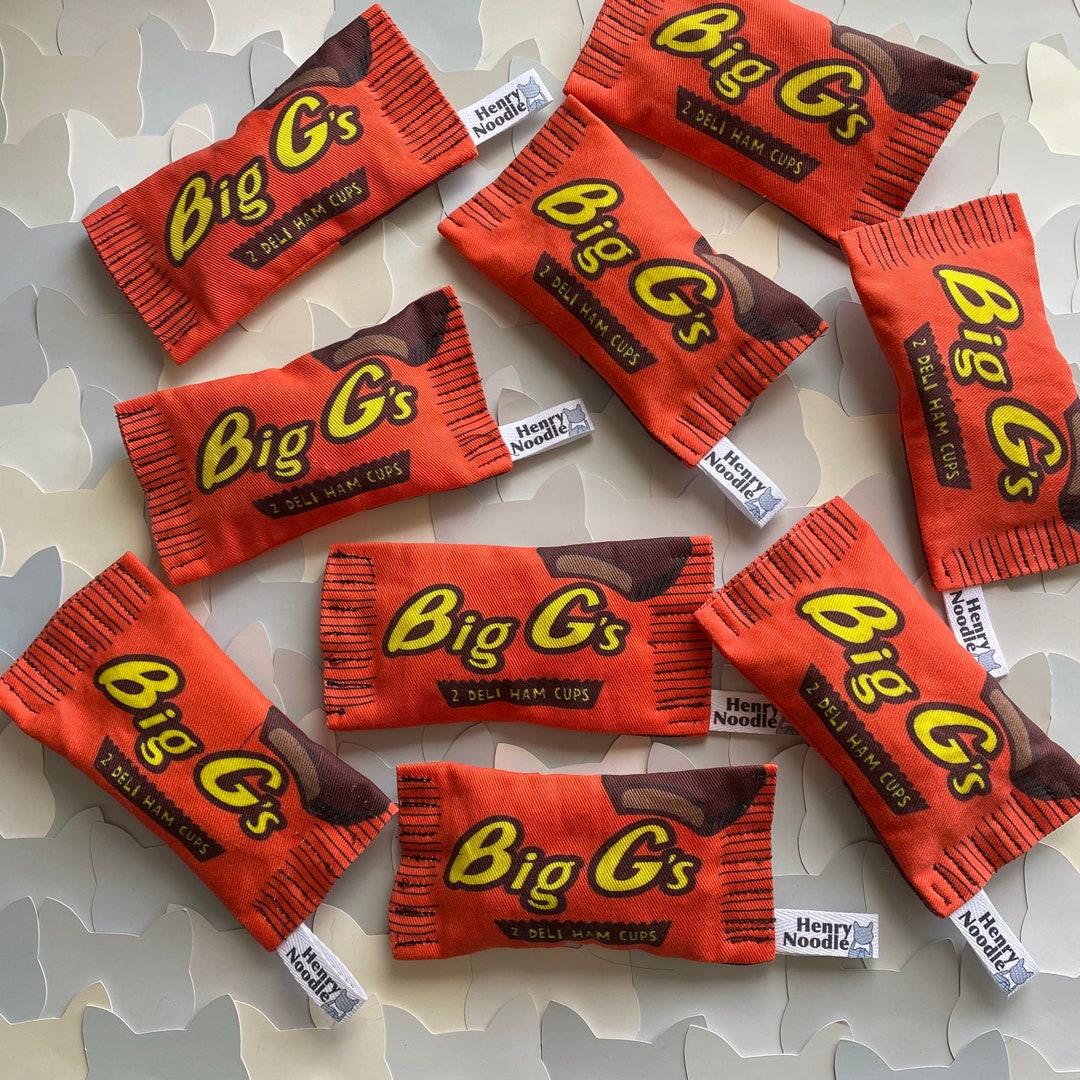 Big G's Deli Ham Cups - Ham Candy - Crinkle Organic Cat Toy - Junk Food ...