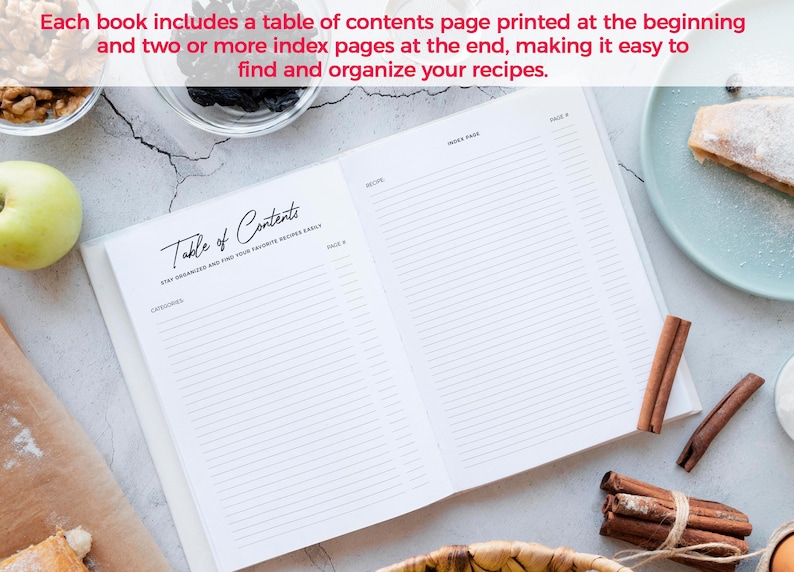 Customizable Recipe Book. 140 Recipes! A Personalized Recipe Journal ...