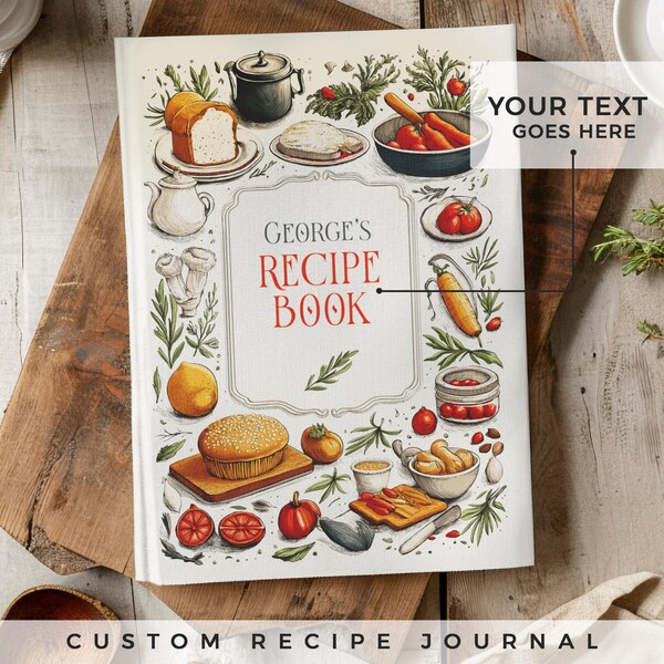 Blank Recipe Book - Etsy