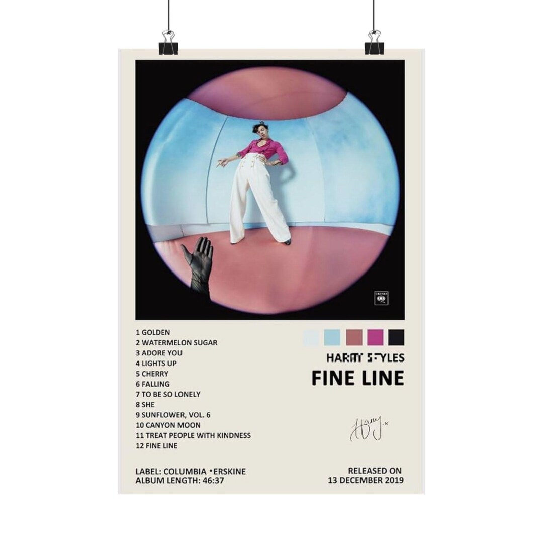 Vertical Posters, Harry Styles Album Poster, Matte Wall Art Print ...