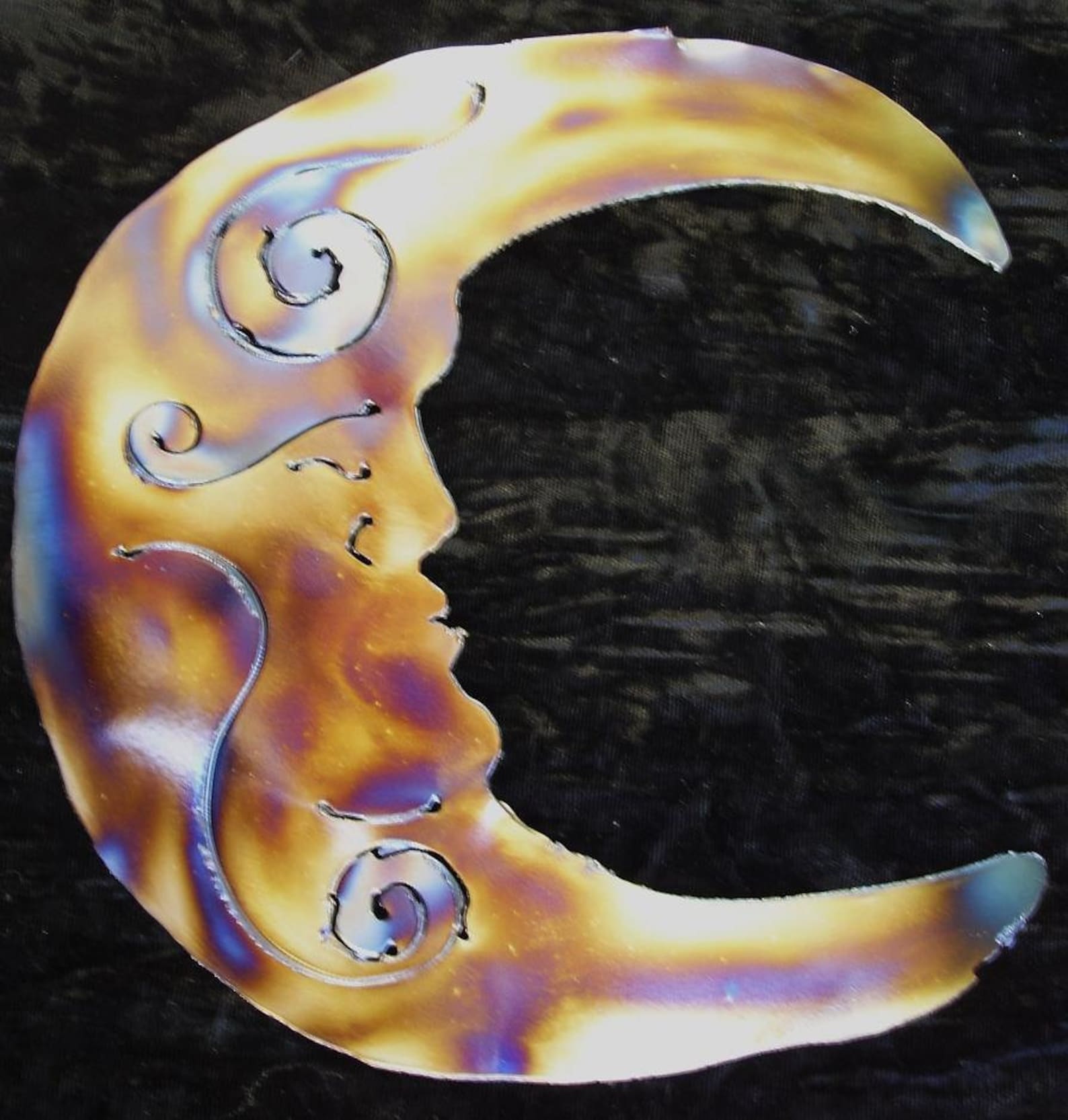 MOON Celestial Face House Home Metal Wall Accent Art Decor - Etsy
