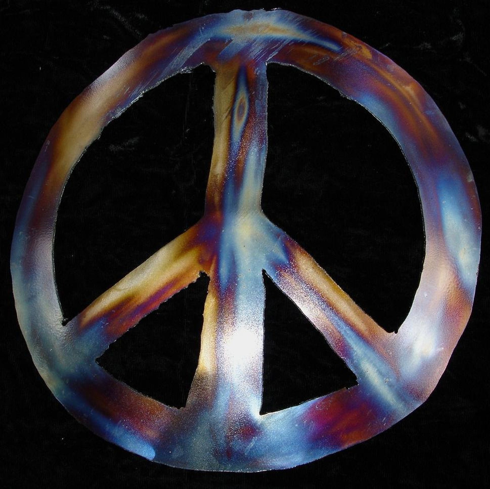 PEACE Sign Symbol Hippie 60's Metal Wall Accent Art Decor - Etsy