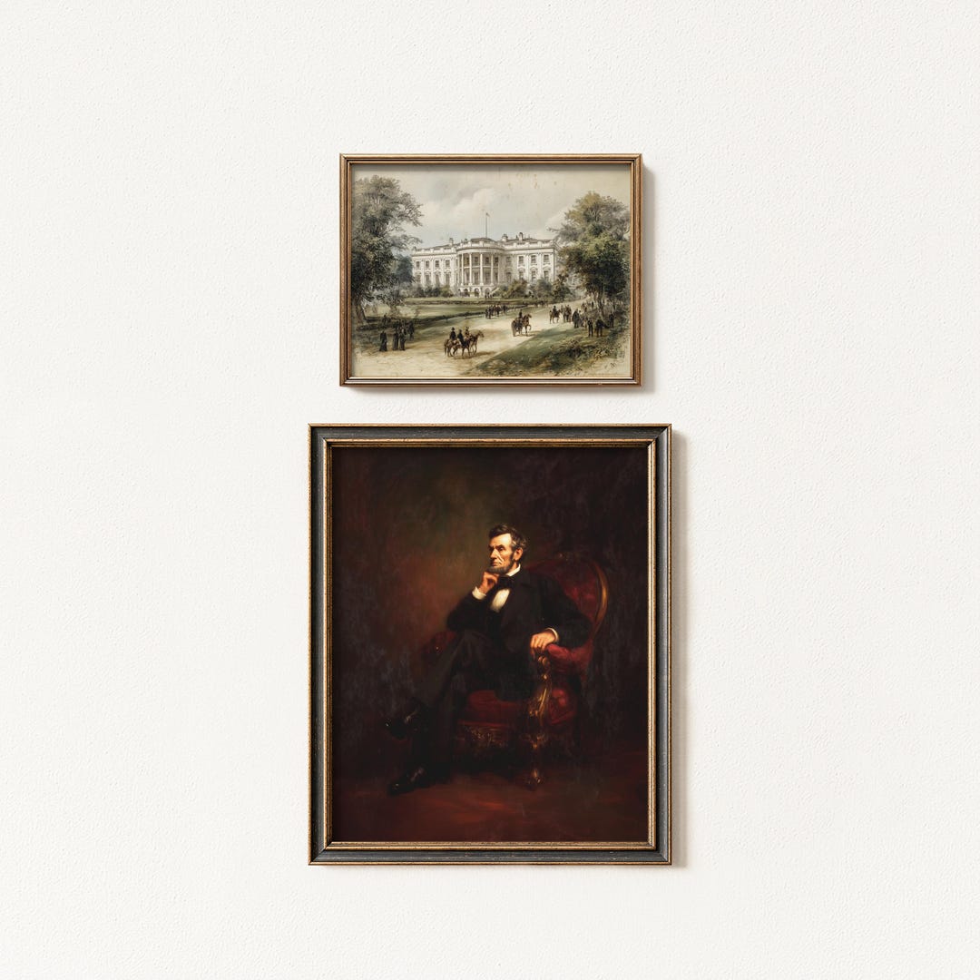 Vintage Academic Art Bundle Two-piece Set, Classic Portrait and ...