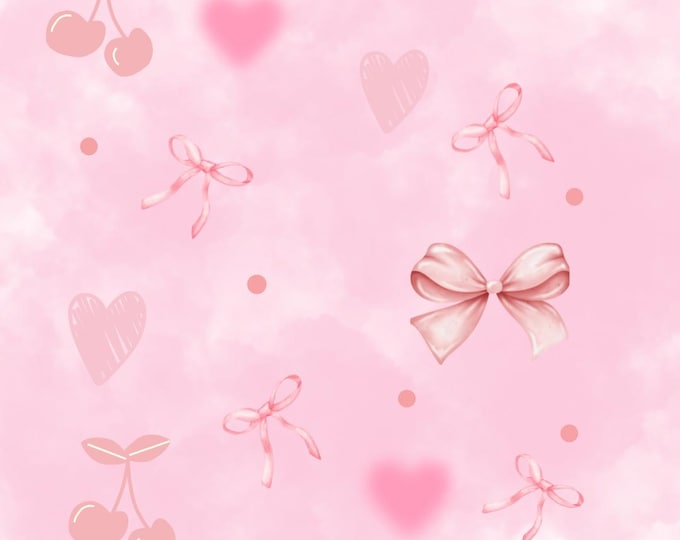 Pink Bow Wallpaper - Etsy