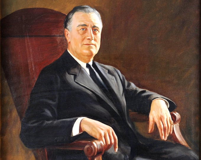 F.D.R. Franklin Delano Roosevelt Portrait 8 X 10 Reproduction - Etsy