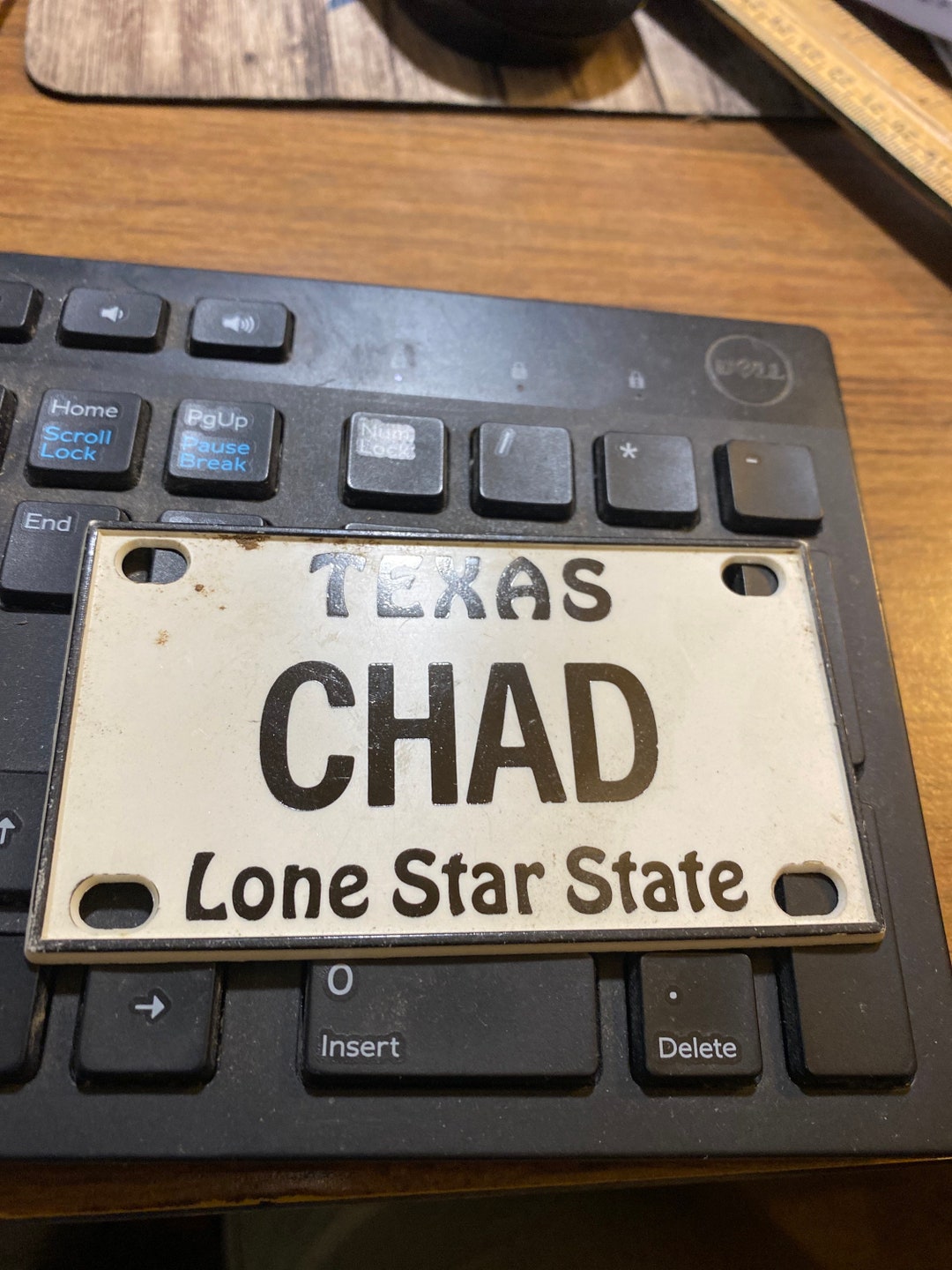 Texas Miniature License Plate Chad 2 X 4. - Etsy