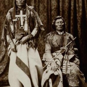Little Coyote and Morning Star Native American Indian Image 8 1/2 X 11 ...