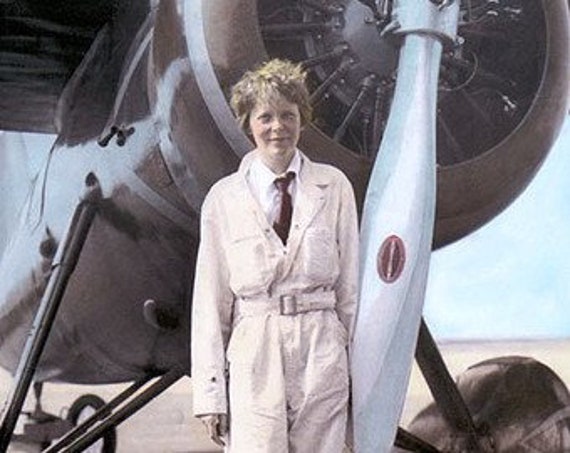 Amelia Earhart In Color