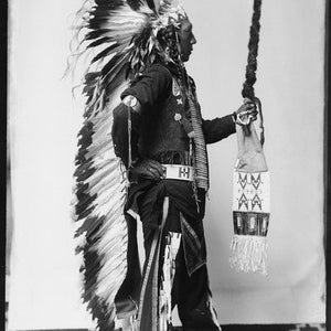 American Indian Chief Side View Image 8 1/2 X 11 Image - Etsy