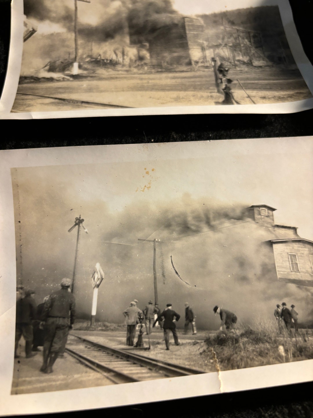 Fire Train Station, Granary, Building Possibly Buffalo New York on Fire ...