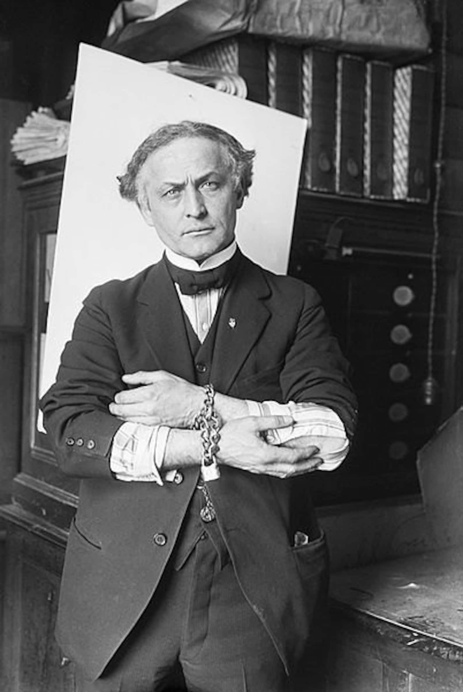 Harry Houdini el mago más grande artista de escape 8 1/2 x 11 repro ...