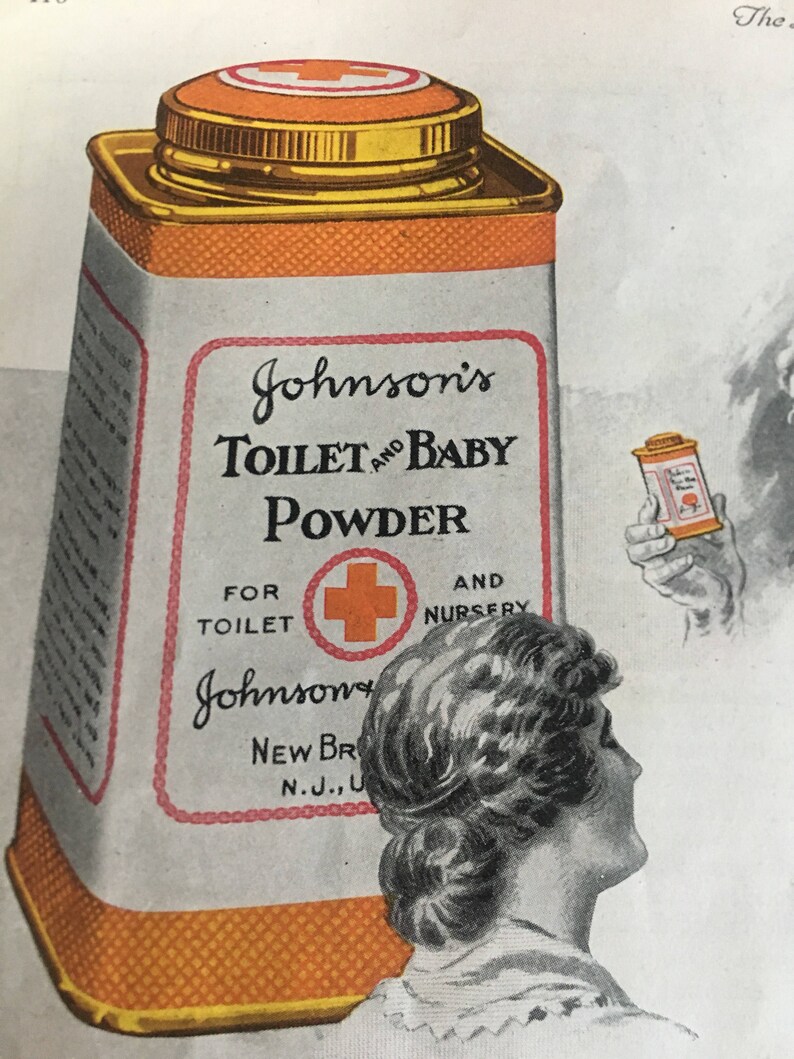 Johnson et johnson baby powder ad 10 x 13 graphiques | Etsy