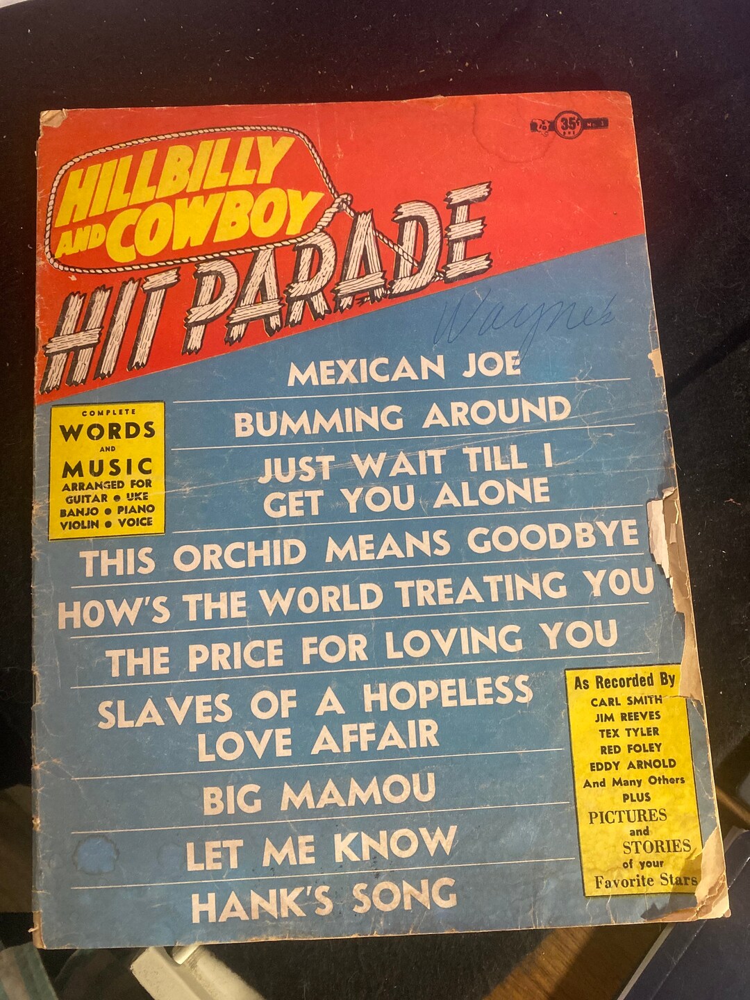 Hillbilly and Cowboy Hit Parade Magazine 1953 Sheet Music and a Few ...