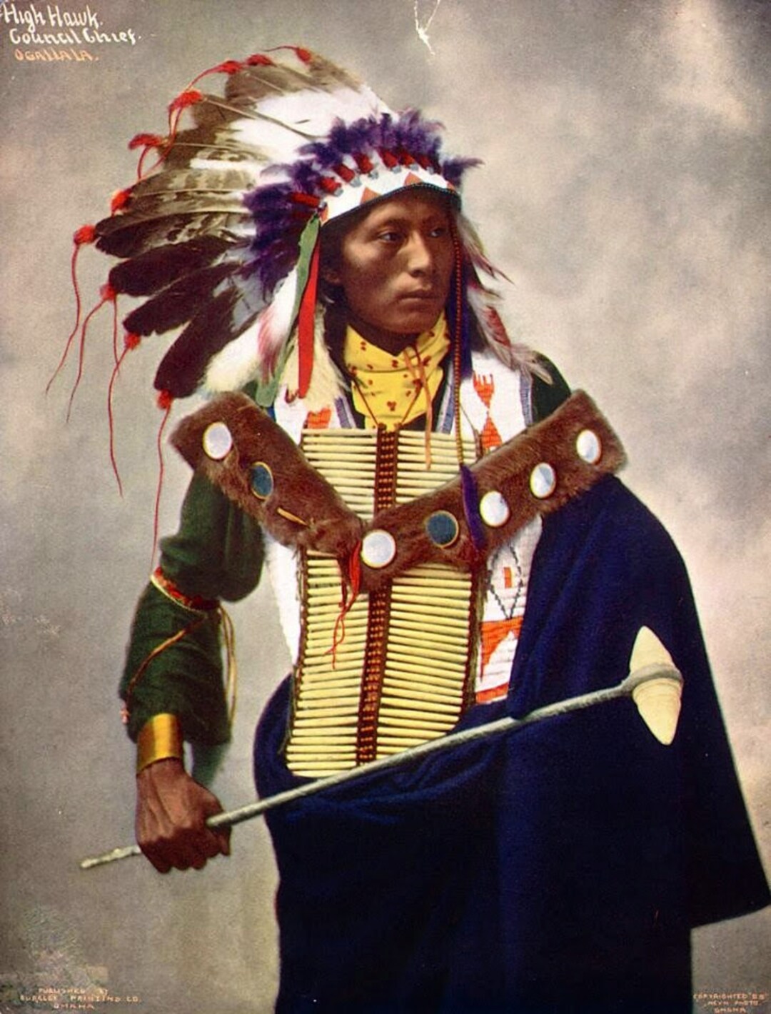 High Hawk Native American Indian Reproduction Image 8 X 10 - Etsy